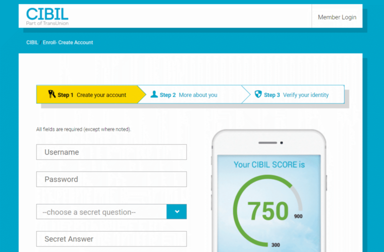 Check your CIBIL Score & Credit Report Online in