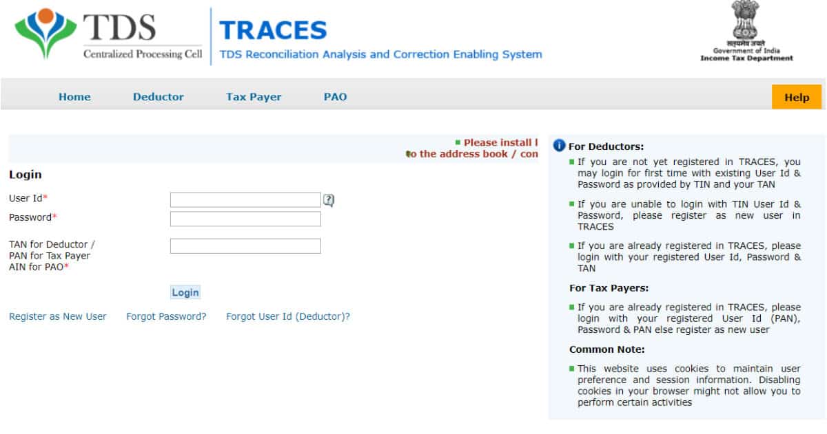 3 Ways to check Form 26AS & Tax Credit/TDS Statement Online [2018 ...